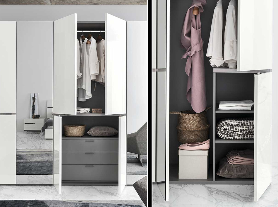 Artemide Italian 6-Door Wardrobe by ALF Italia - MIG Furniture