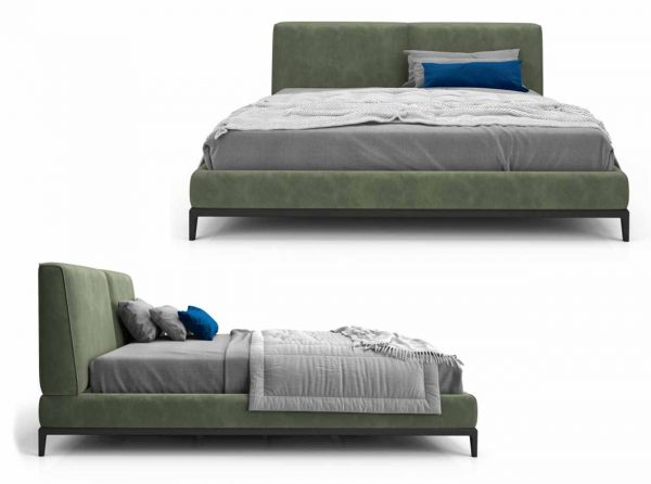 Hemrik Upholstered Bed | Bedroom Set by Huppe - MIG Furniture