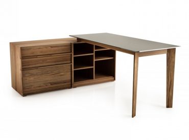 SWAN Modern Corner Office Desk by HUPPE - MIG Furniture