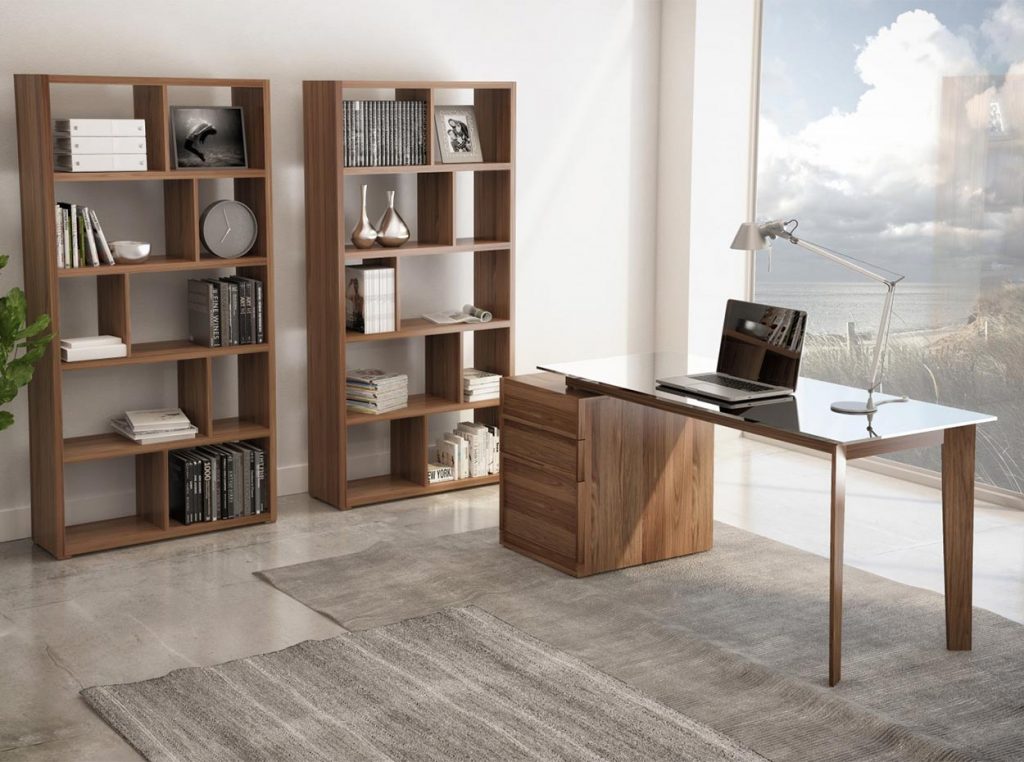 Modern Desk SWAN by HUPPE | Glass Top - MIG Furniture