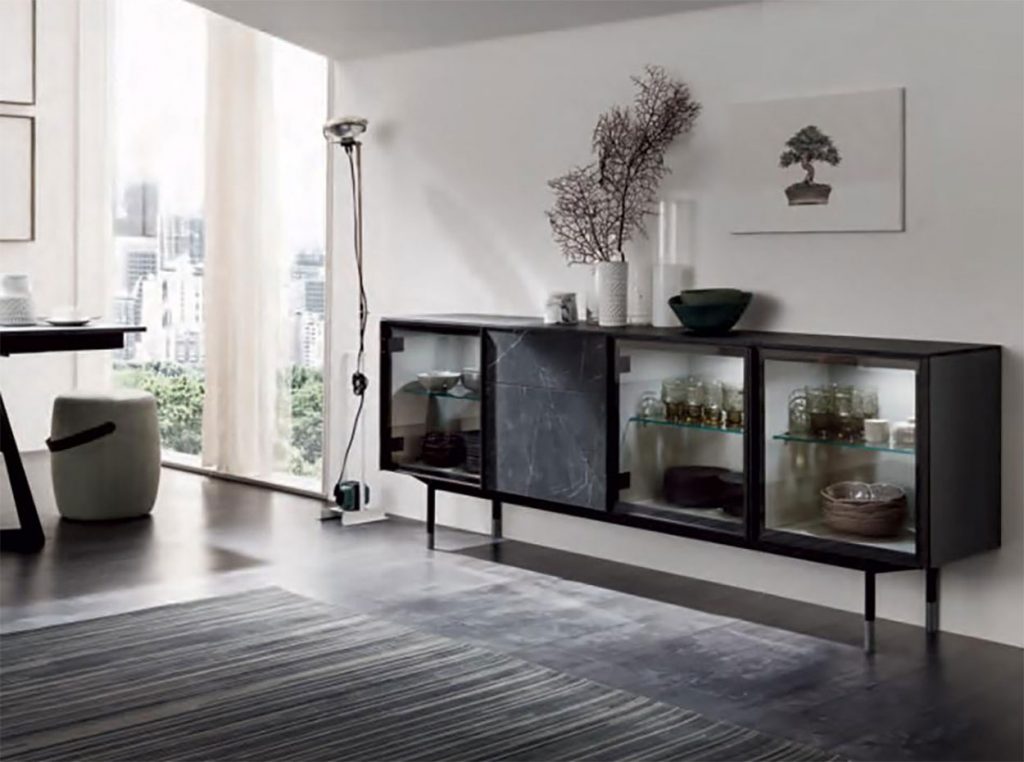 Setaplus Sideboard by Maronese Italy | Nero - MIG Furniture