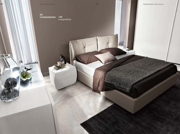 Sara Bianco MobilPIU Italian Modern Bed - MIG Furniture