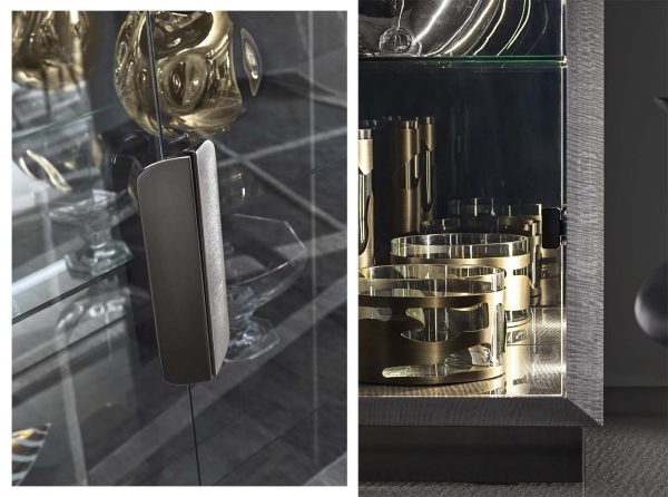 Contemporary Italian Curio MIRAGE by Giorgio Collection - MIG Furniture