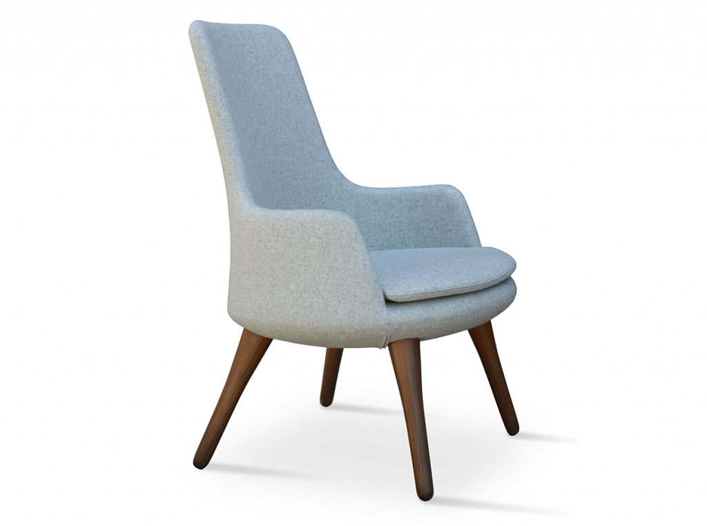 Dervish Wood High Back Armchair by SohoConcept - MIG Furniture