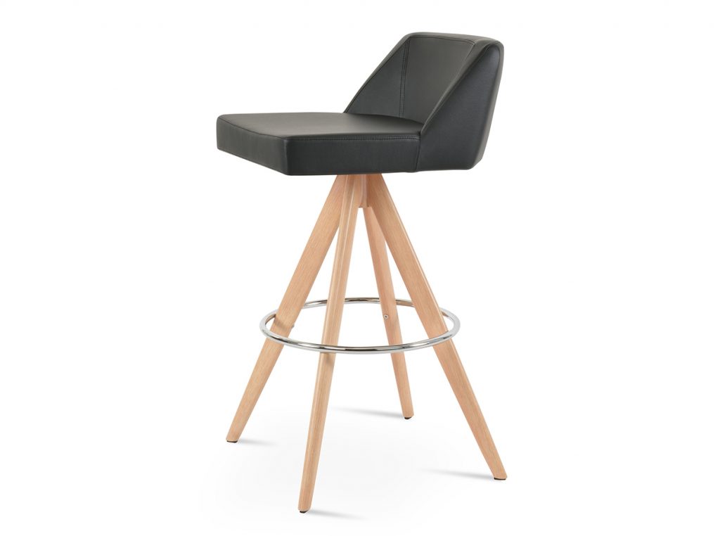 Prisma Pyramid MW Swivel Counter Bar Stool by SohoConcept - MIG Furniture