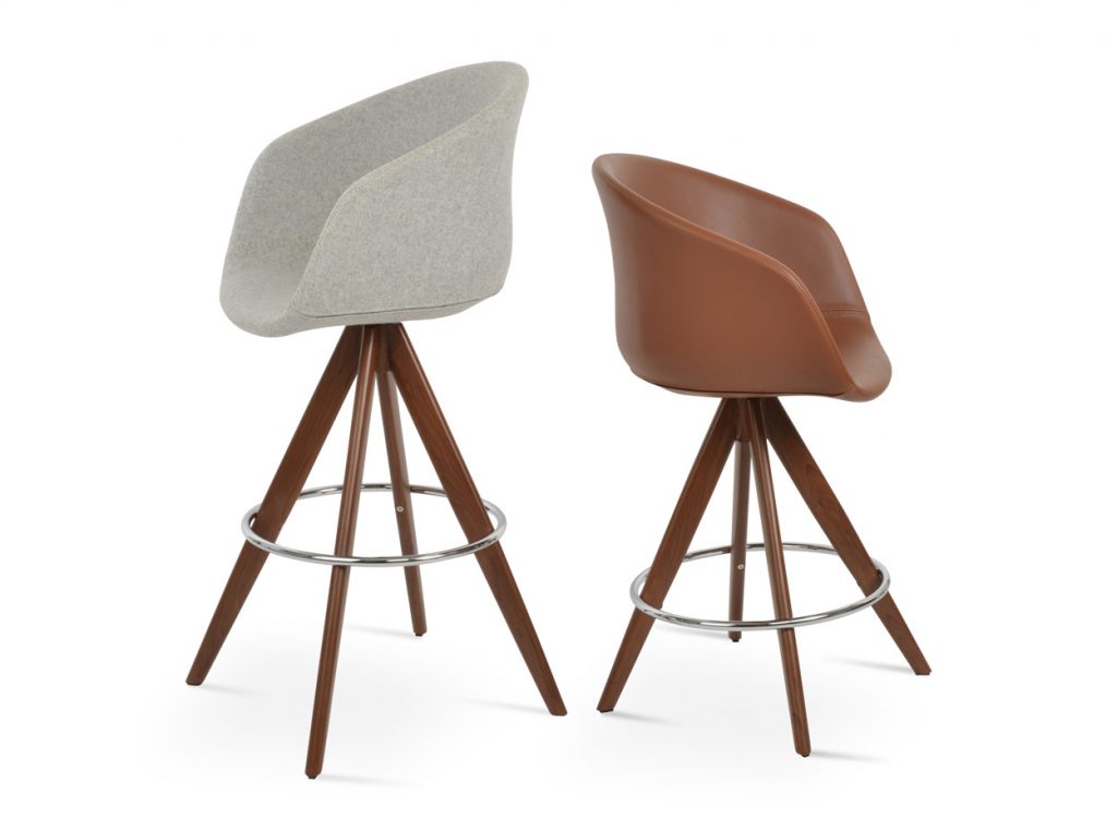 Tribeca Pyramid MW Counter & Bar Stool by SohoConcept - MIG Furniture