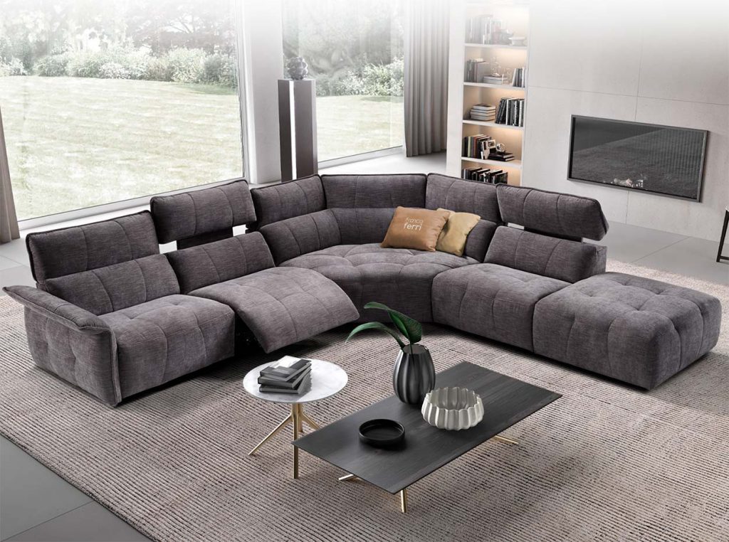 Italian Recliner Sectional Sofa BORG by Franco Ferri - MIG Furniture