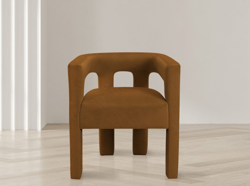 Athena Boucle Fabric Accent | Dining Chair - MIG Furniture