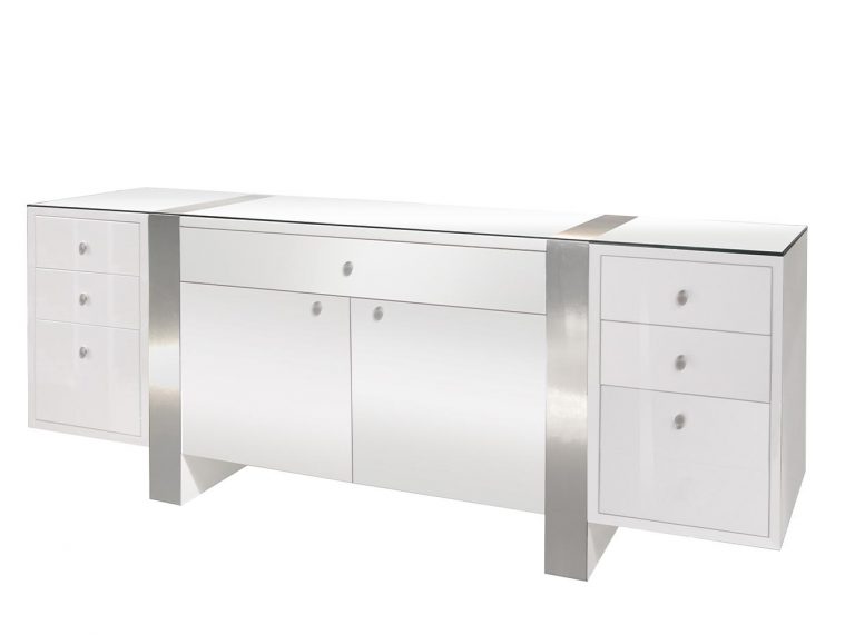 Office File Credenza Nero | White by Sharelle - MIG Furniture