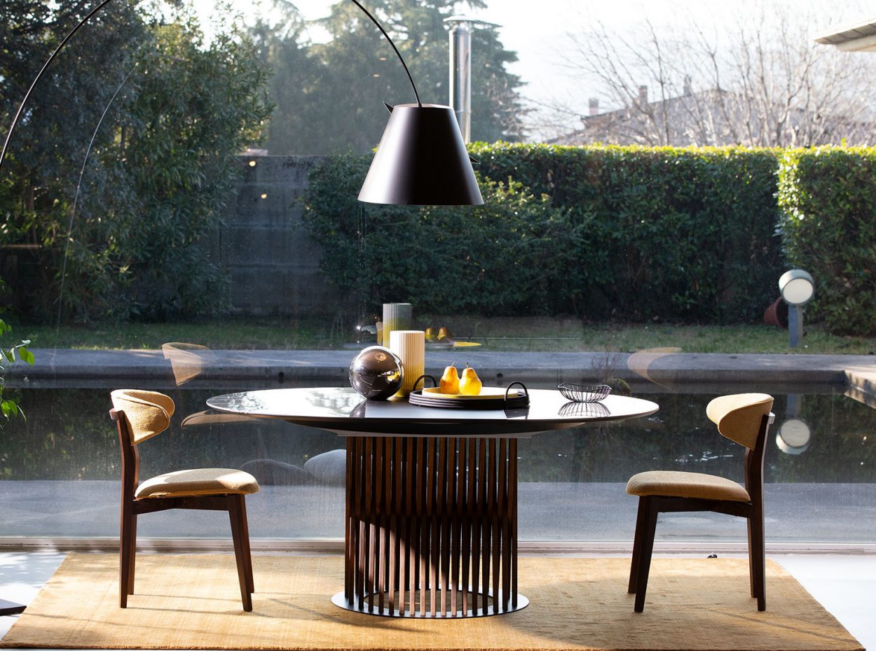 Wave Nest Extendable Round Dining Table by Natisa - MIG Furniture