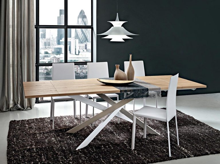 Renzo Italian Extendable Dining Table by La Primavera - MIG Furniture