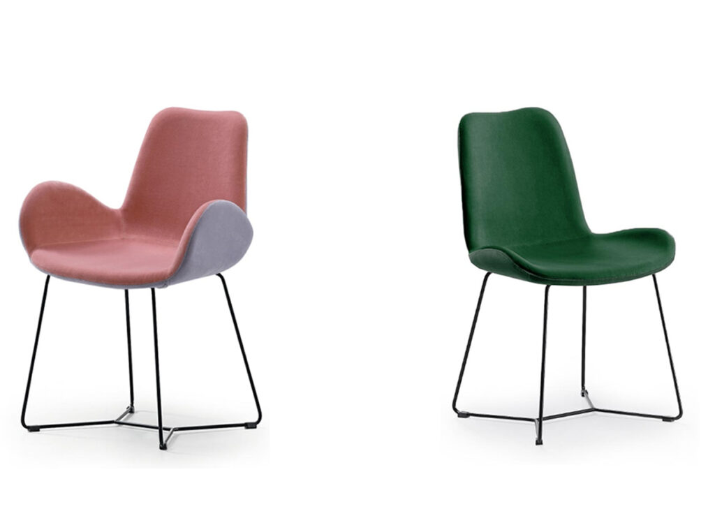 Dalia Sled Dining Chair By Midj Italy - MIG Furniture